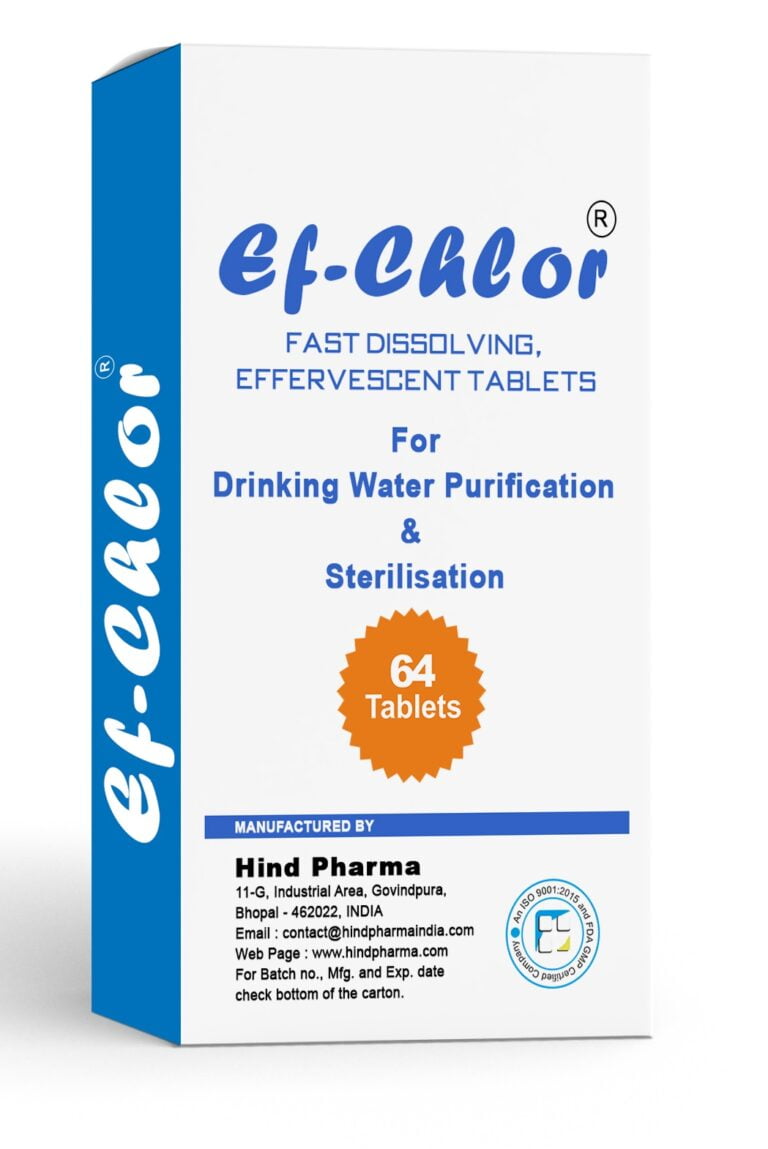Ef-Chlor Water Purification Tablets | NaDCC Tablets For Water Treatment ...